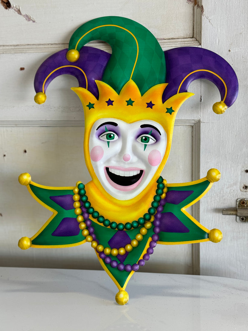 15 Inch Mardi Gras Jester Sign – TMIGifts