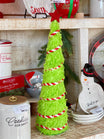 21 Inches Long Lime Green Furry Tree With Star – TMIGifts