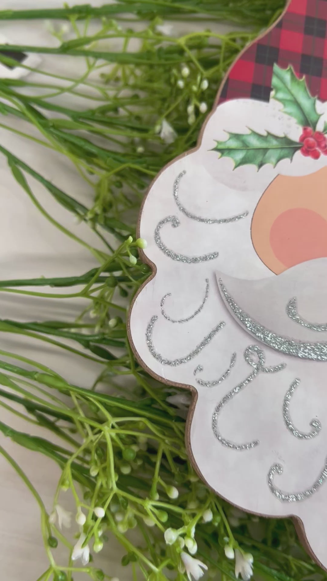 Wooden Santa Head Ornament 2 Styles – TMIGifts