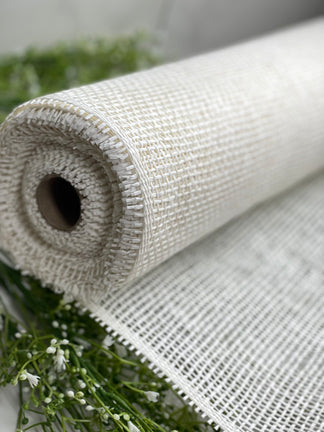 20 Inch by 10 Yards Designer Netting Solid Parchment/Poly Burlap – TMIGifts